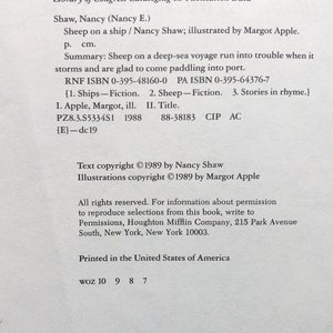 Sheep on a Ship | Nancy Shaw | 1989 | Vintage Children's Book Paperback ...