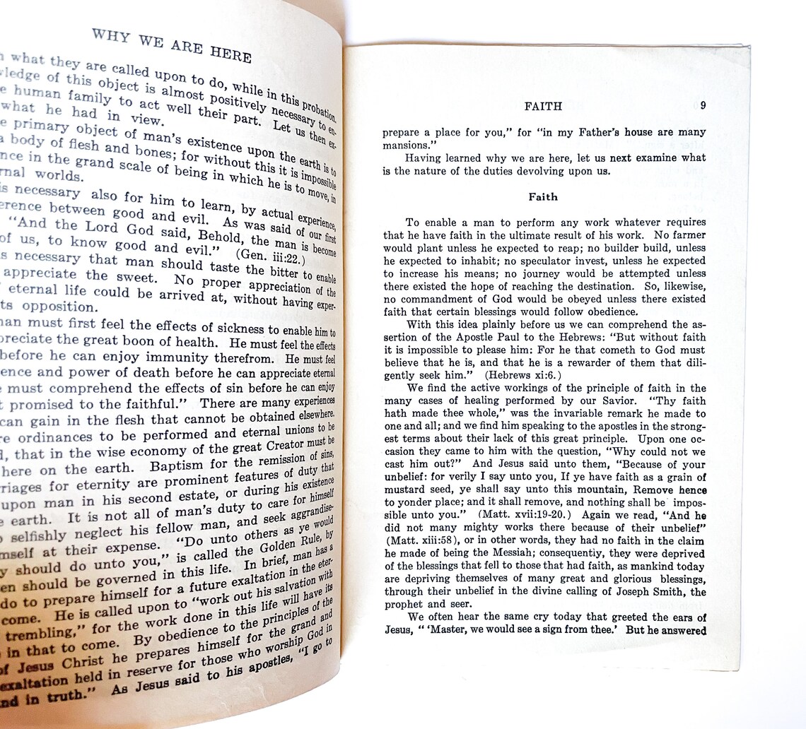 The Plan of Salvation | by Elder John Morgan | Mormon Pamphlet | Tract ...