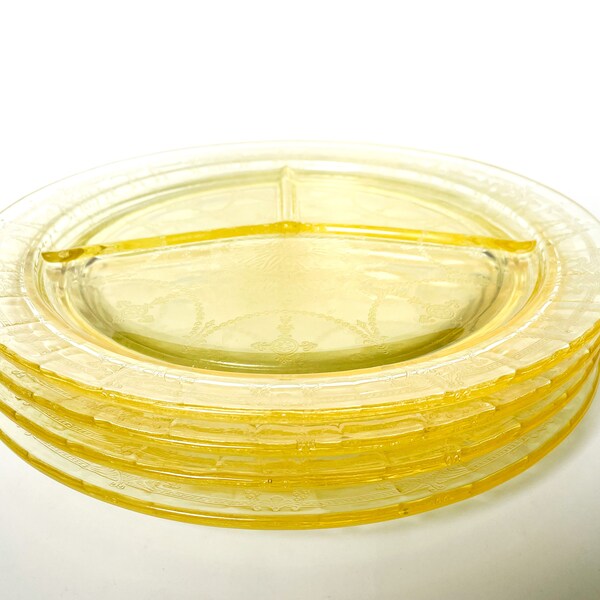 Yellow Glass Plate - Etsy