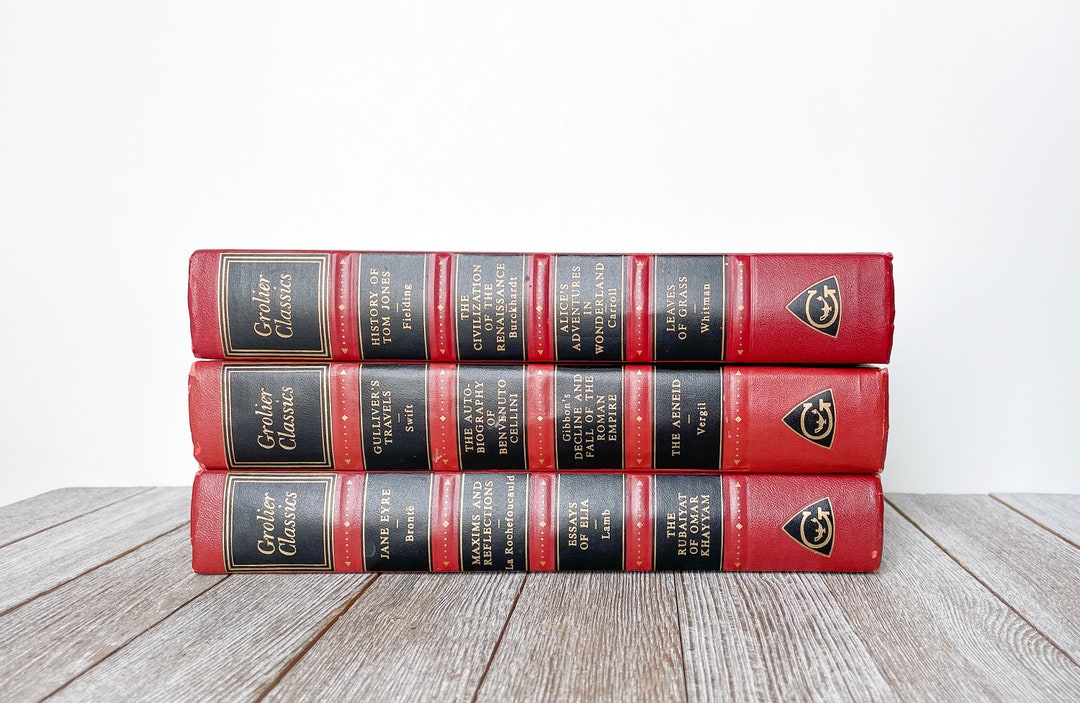 Grolier Classics Set of 3 Hardcover Jane Eyre Gullivers Travels the ...