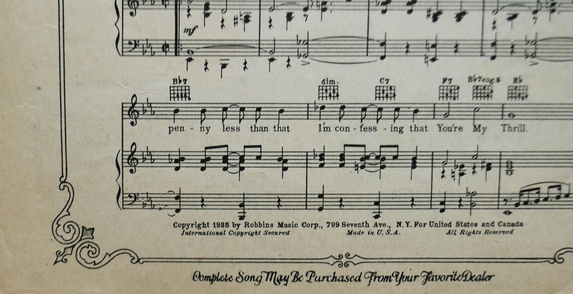 Roll Along Prairie Moon by Ted Fiorito Harry Macpherson Albert - Etsy