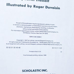 White Snow Bright Snow by Alvin Tresselt | 1988 | First Edition ...