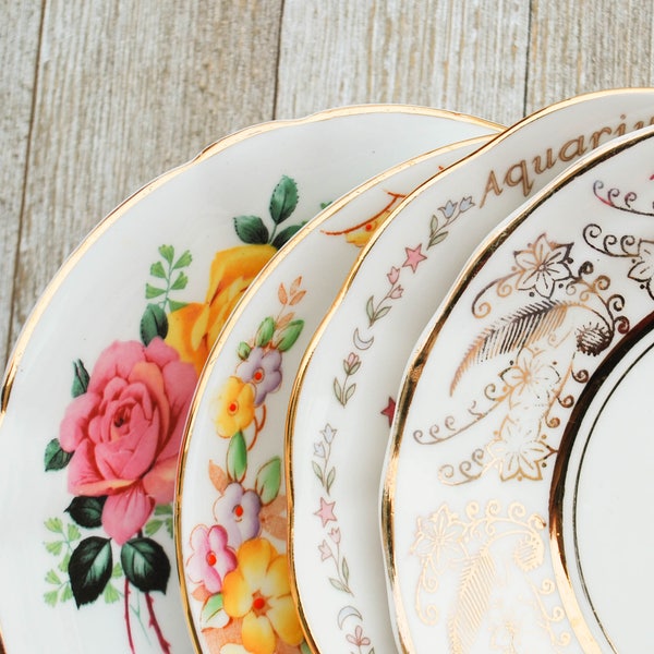 Mismatched Vintage Plates - Etsy