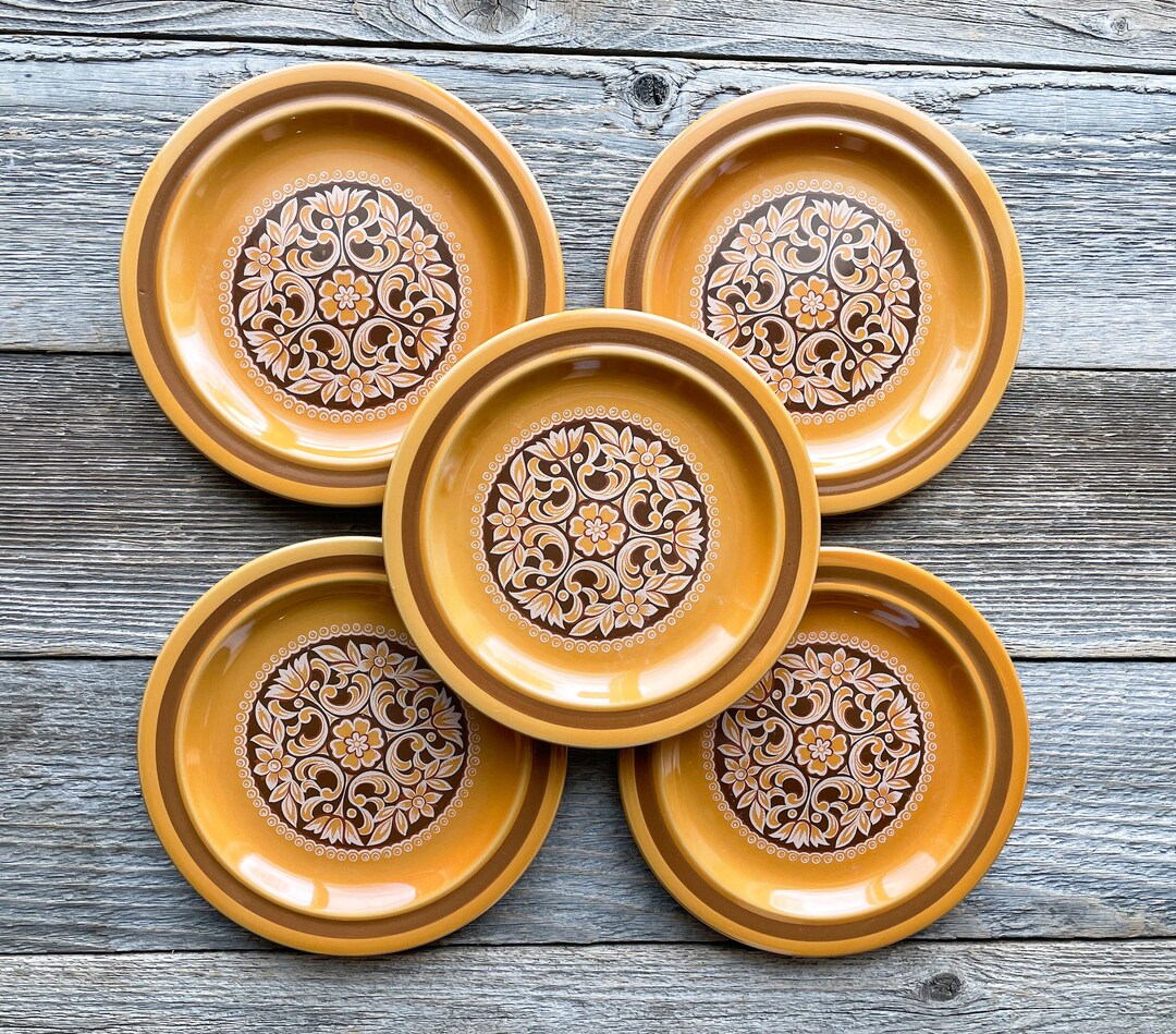 Momoyama Salad Plates Set of 5 | Small Plates | Stoneware | Matching ...