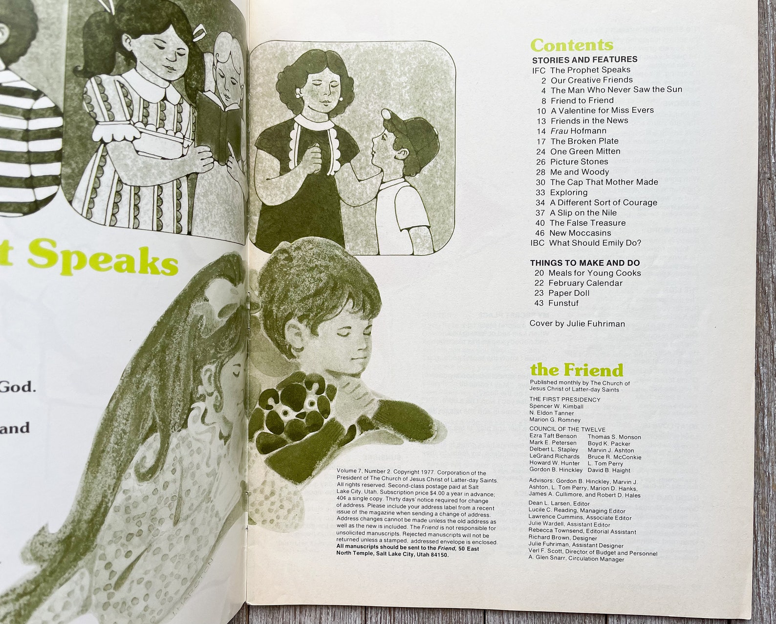 Vintage the Children's Friend Magazine February 1977 - Etsy