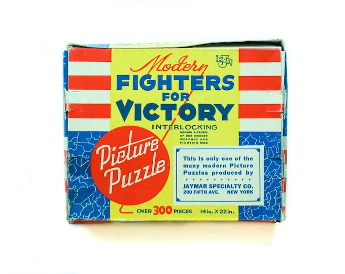 Vintage Fighters for Victory Picture Puzzle Jaymar Vintage Puzzle WWII ...