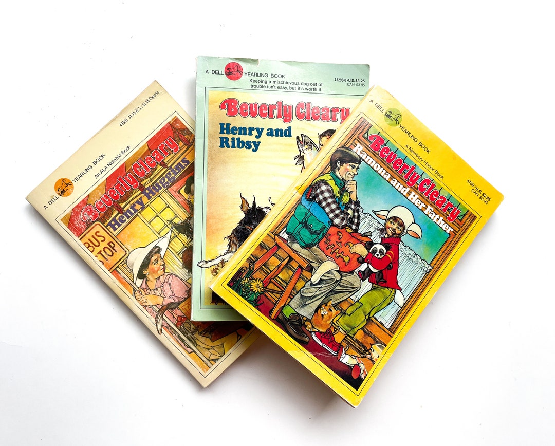 Beverly Cleary Set of 3 Ramona and Her Father Henry and Ribsy Henry ...