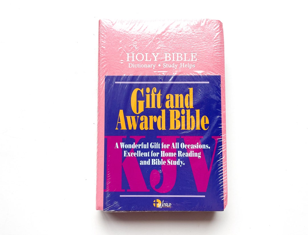Vintage Pink Holy Bible Unopened Red Letter Edition Jesus Christ King ...