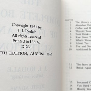 The Complete Book of Food and Nutrition | by J I Rodale and Staff ...