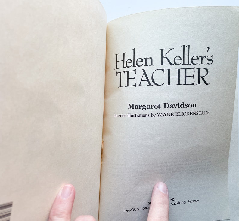 Helen Keller's Teacher | by Margaret Davidson | 1965 | Paperback - Etsy