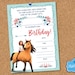 Spirit Riding Free Printable Birthday Party Invitation - Horse Party ...