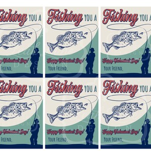Fishing Valentine - Fisherman Classroom Valentine Card - Printable ...