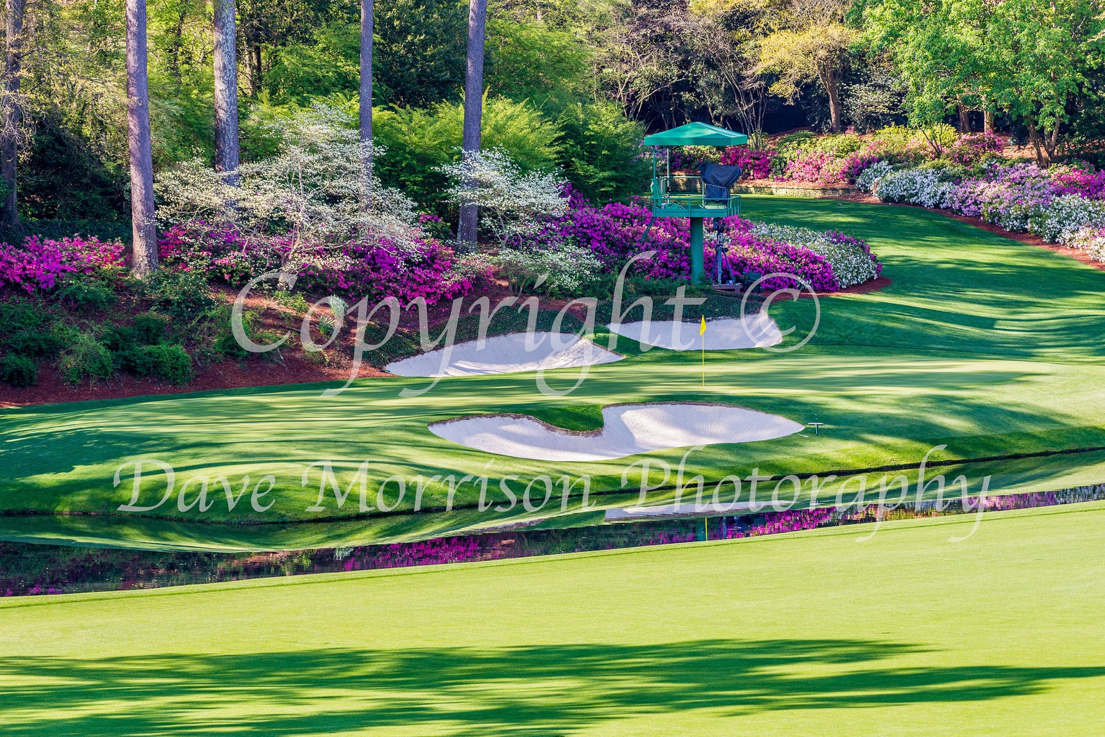 The Masters Golf, Golden Bell, Hole No. 12, Augusta National Golf ...