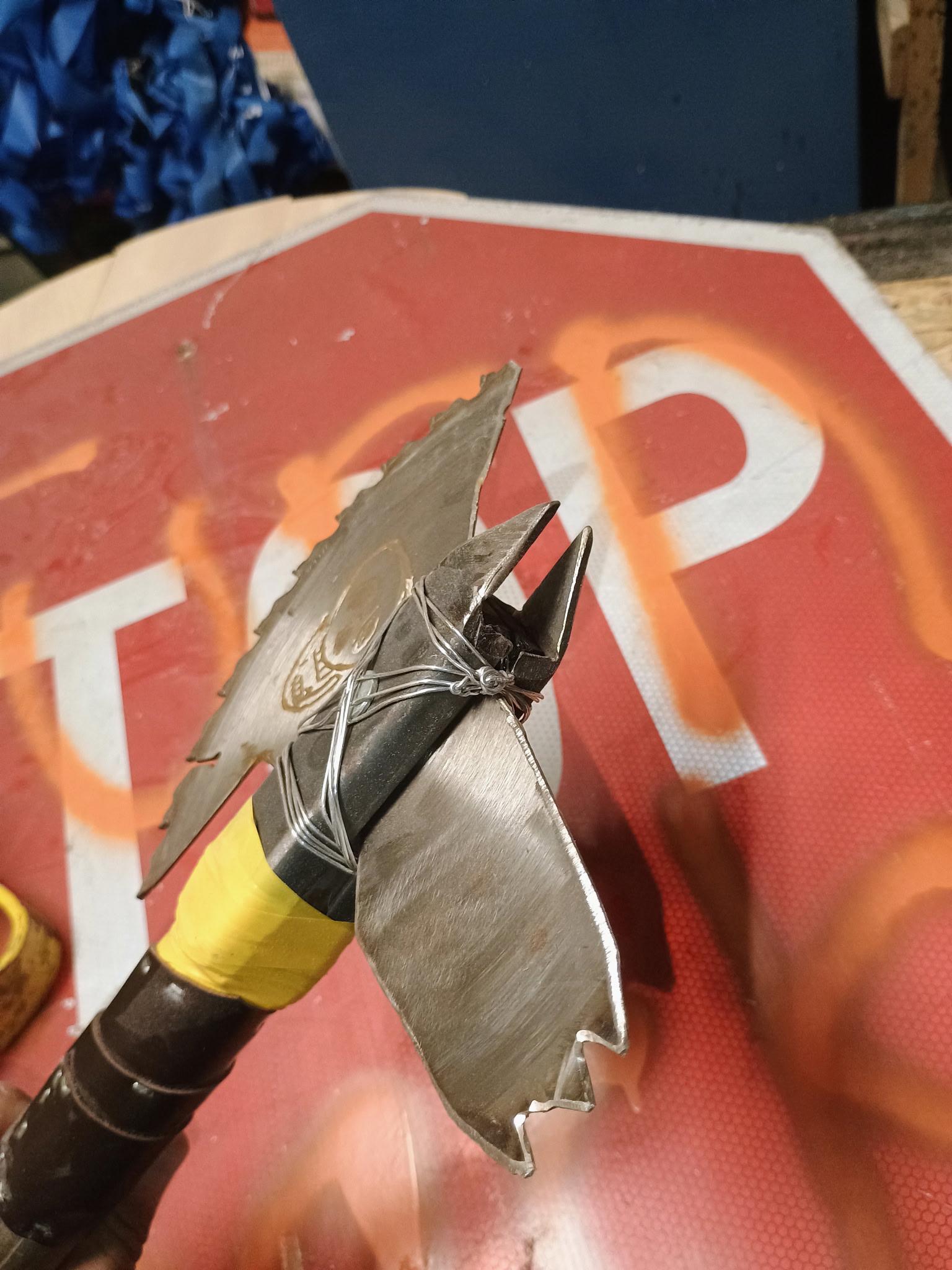 Zombie Apocalypse Survival Axe, Handmade Improvised Costume Prop - Etsy