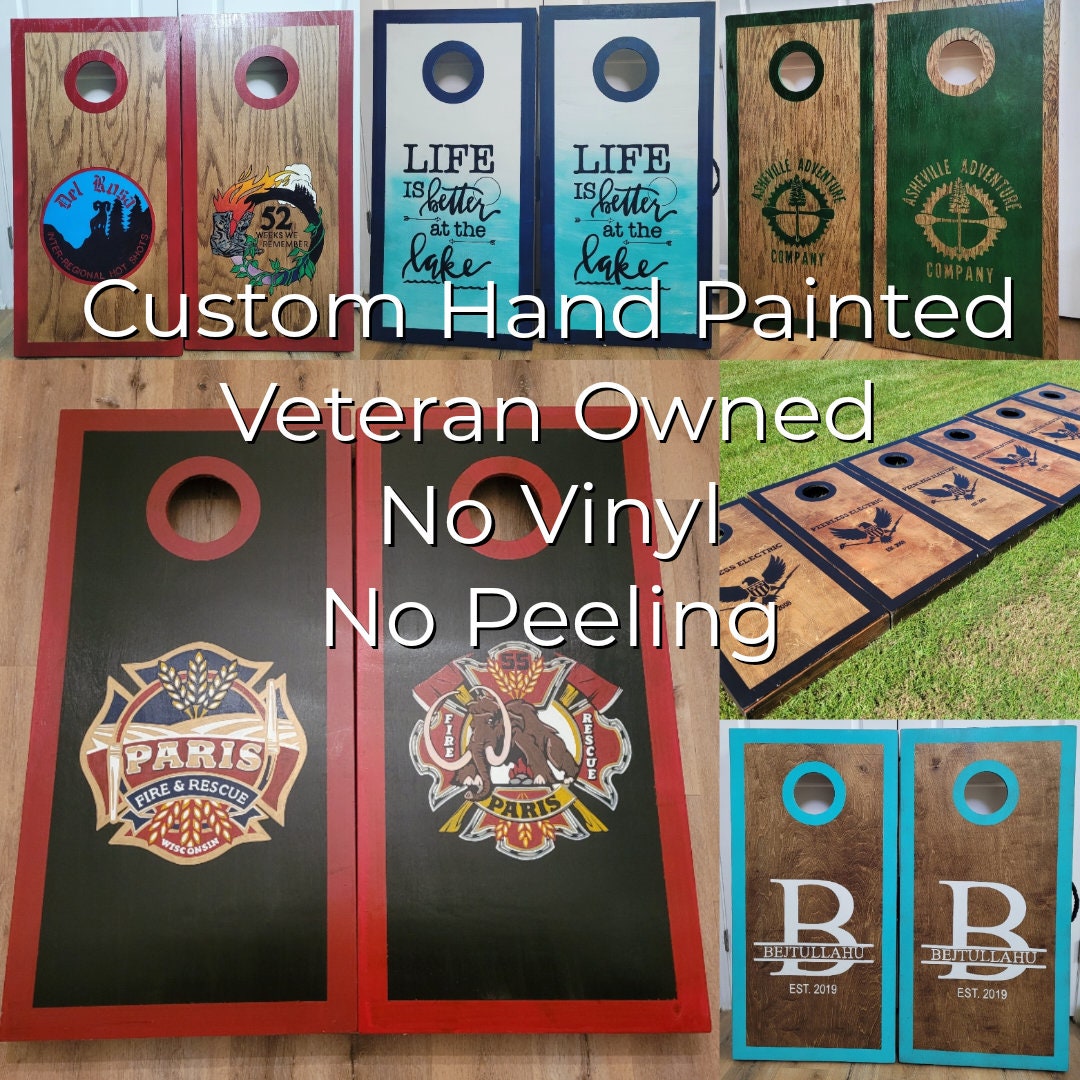 Custom Cornhole Boards, Company Logo, Sport, College, House Divided ...