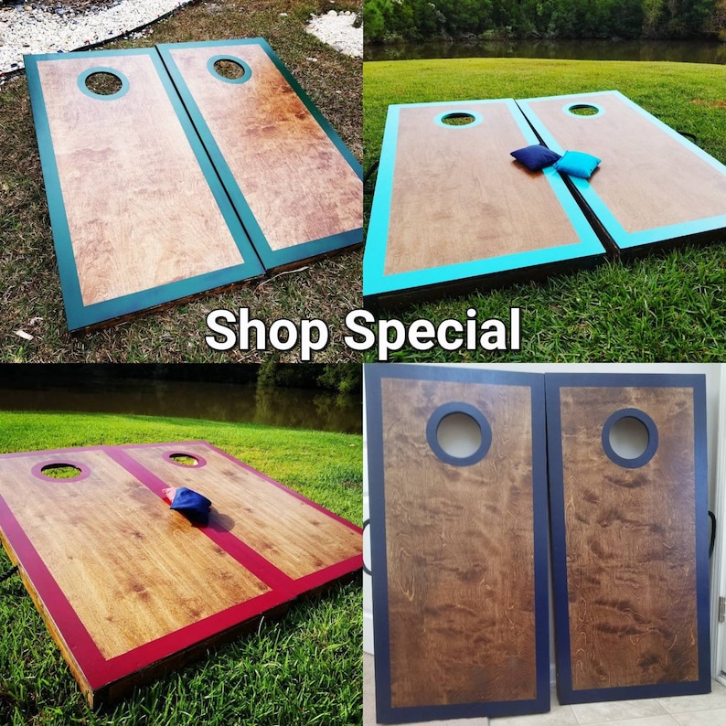 Cornhole Boards Custom Cornhole With Bags Sports Team - Etsy