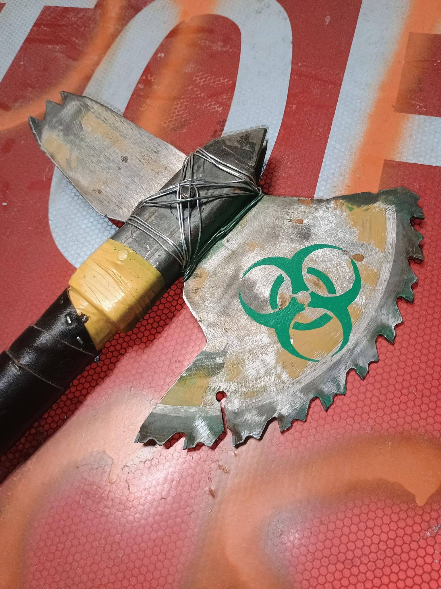 Zombie Apocalypse Survival Axe, Handmade Improvised Costume Prop - Etsy