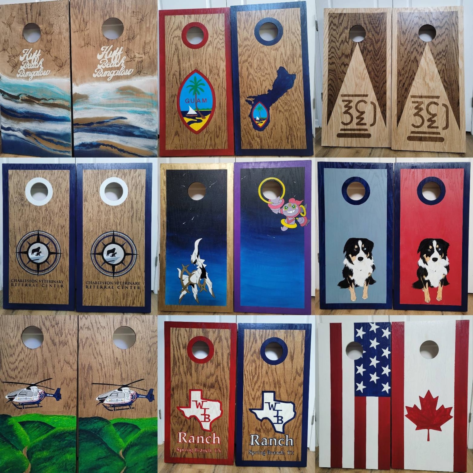 Cornhole Boards Custom Cornhole With Bags Sports Team - Etsy