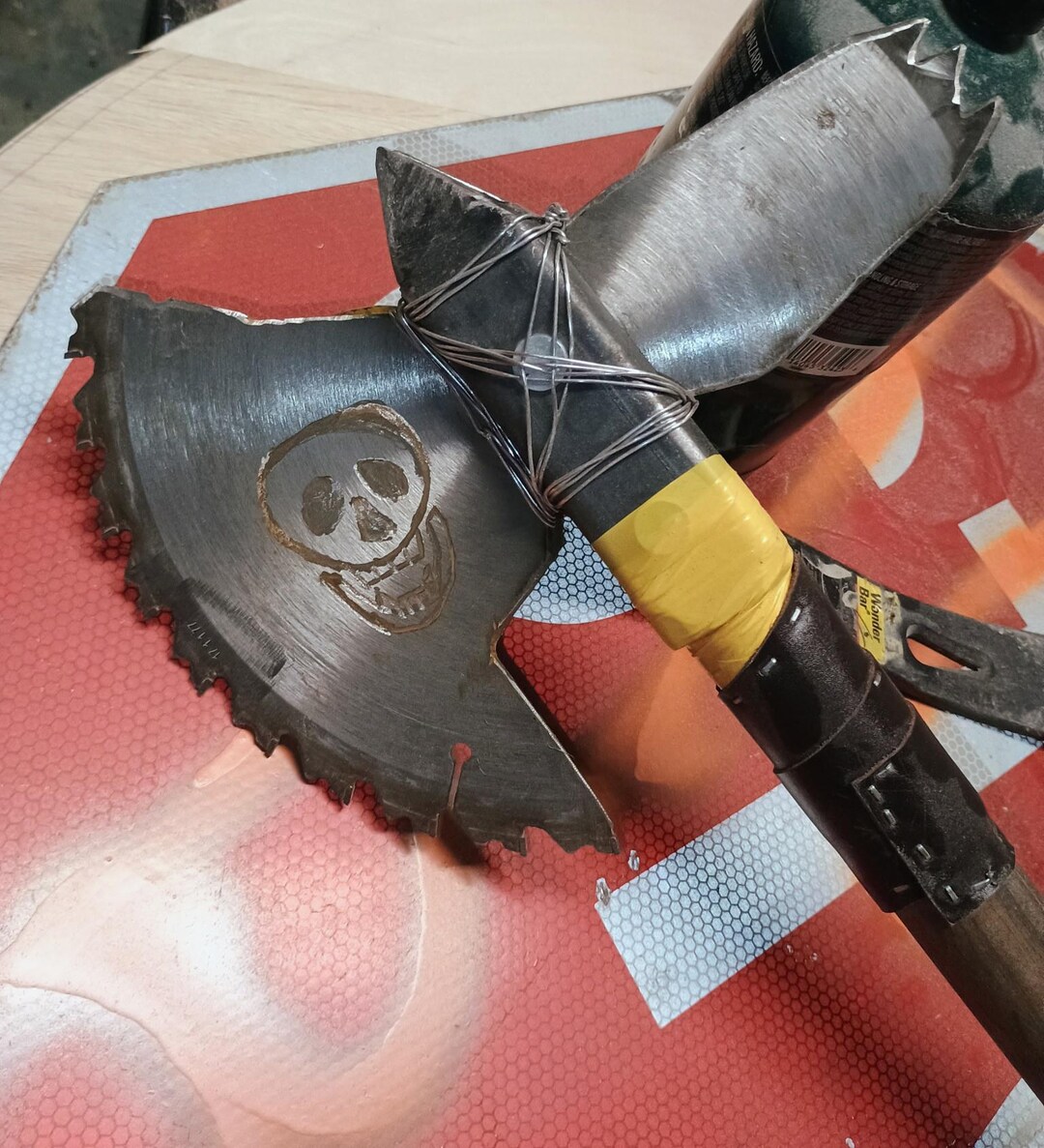 Zombie Apocalypse Survival Axe, Handmade Improvised Costume Prop - Etsy