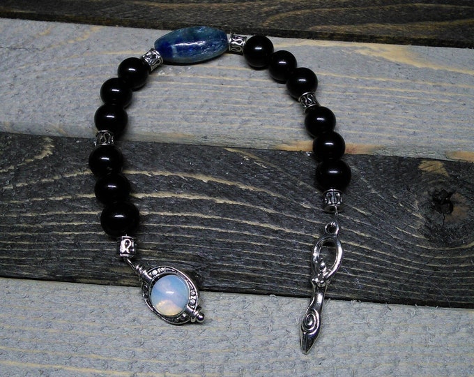 Pagan Hecate Prayer Beads, Meditation Beads, Witches Ladder Nine Bead ...