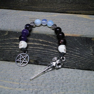 Wicca Natural Stone Pagan Prayer Beads, Meditation Beads, Witches ...