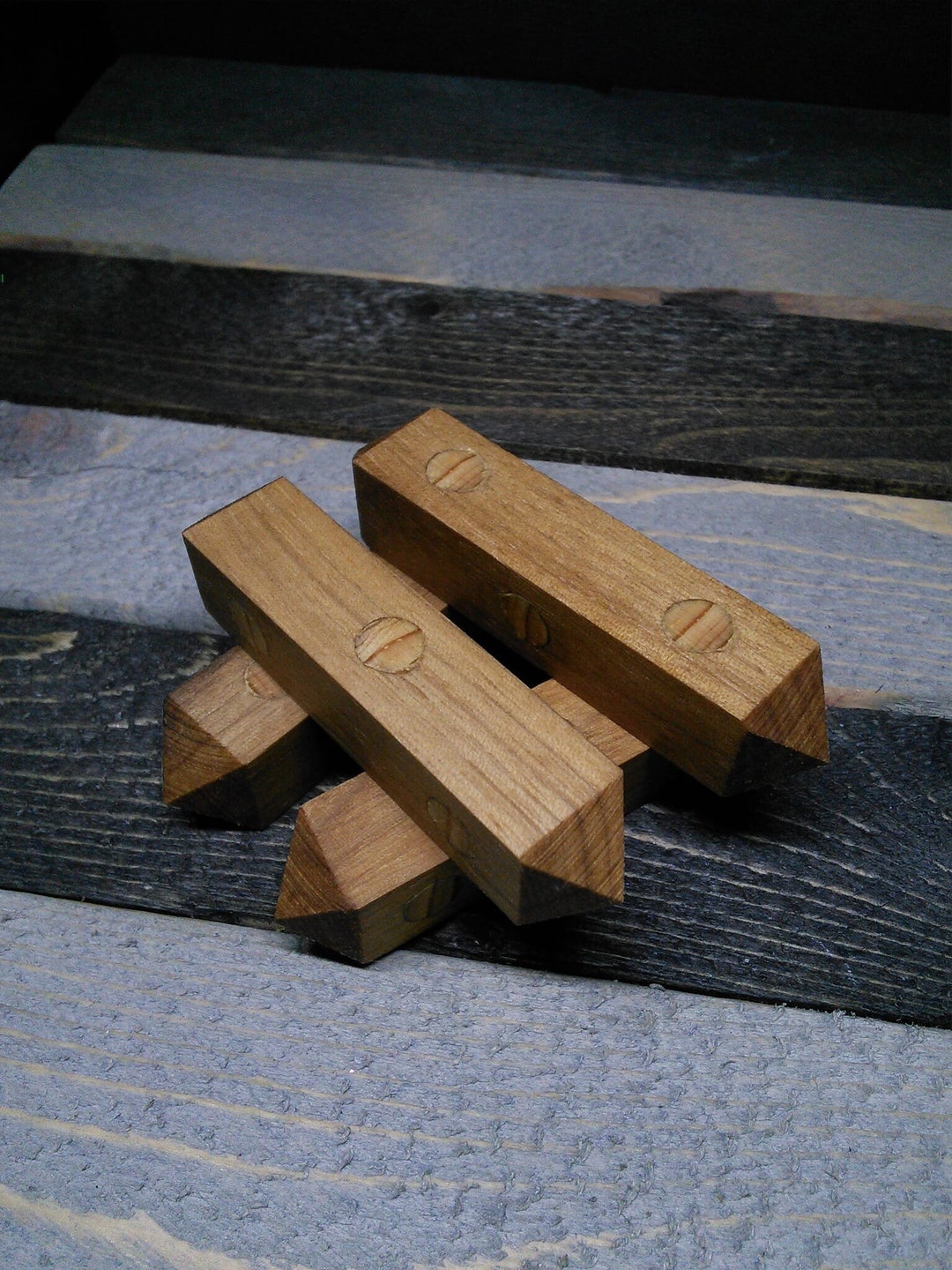 Geomancy Long Dice Walnut and Pine - Etsy