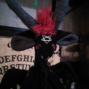 Little Baphy the Baphomet Plush Art Doll Familiar - Etsy