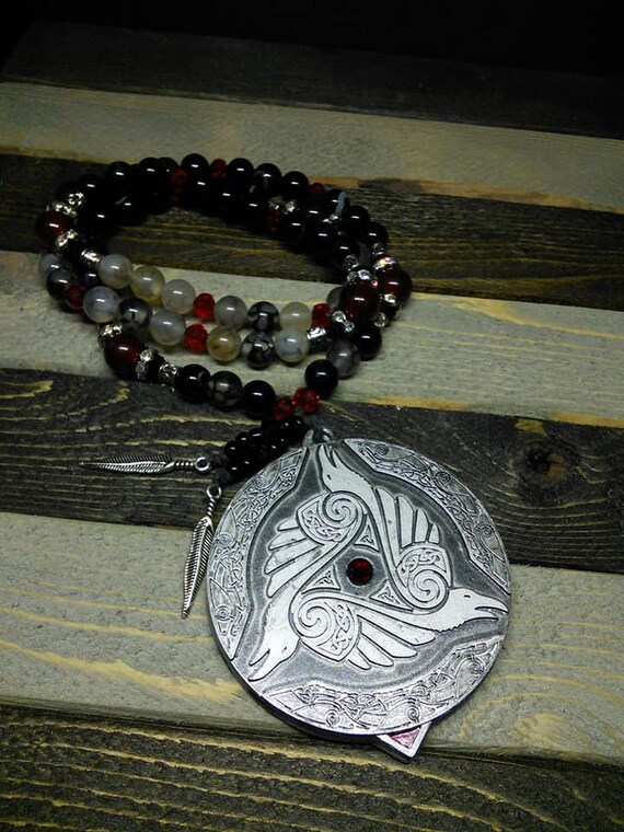 Wicca Witch Re-imagined Morrigan Dark Goddess Triple Raven - Etsy