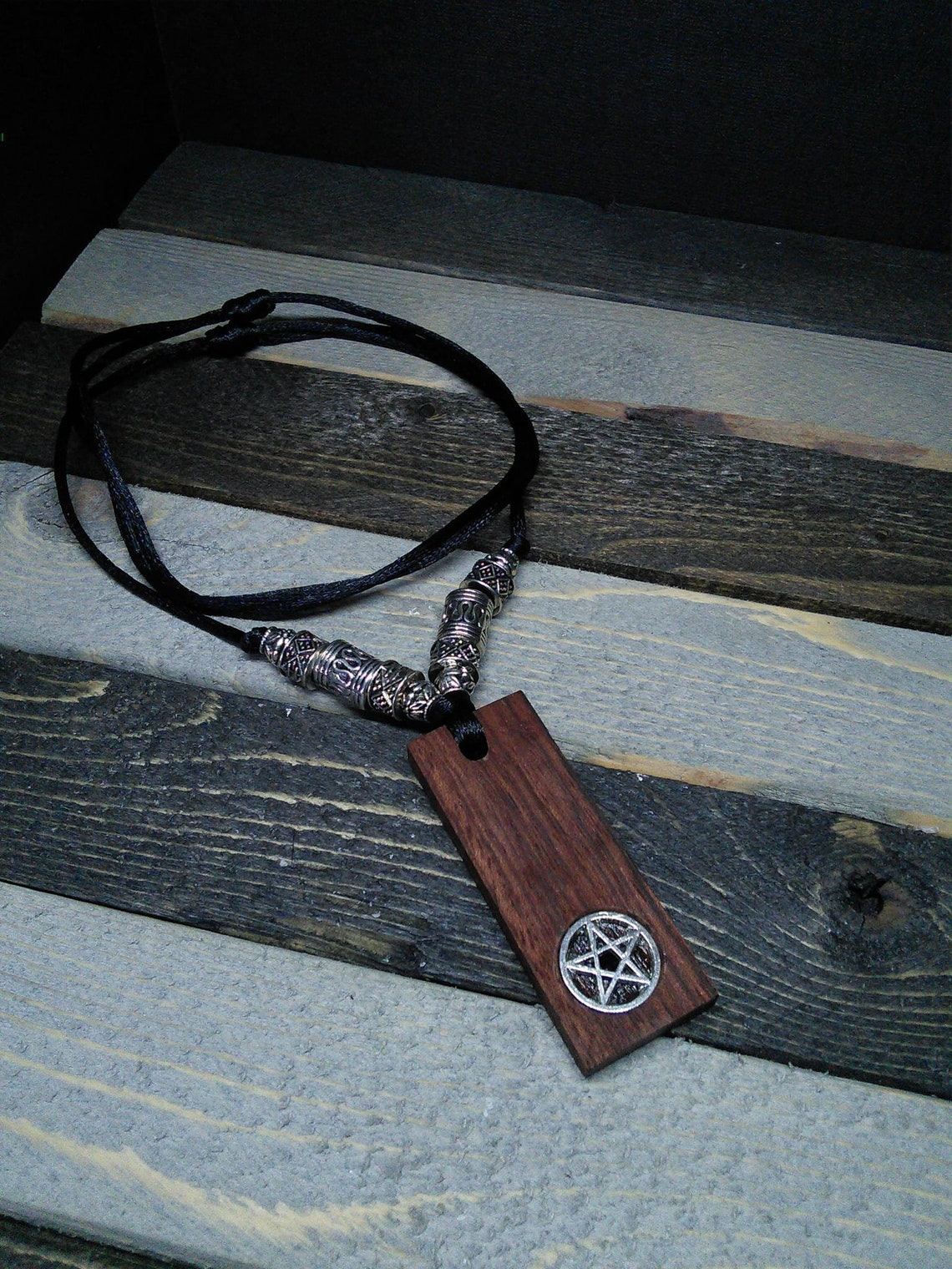 Exotic Wood Pagan Witch Protection Necklace - Etsy