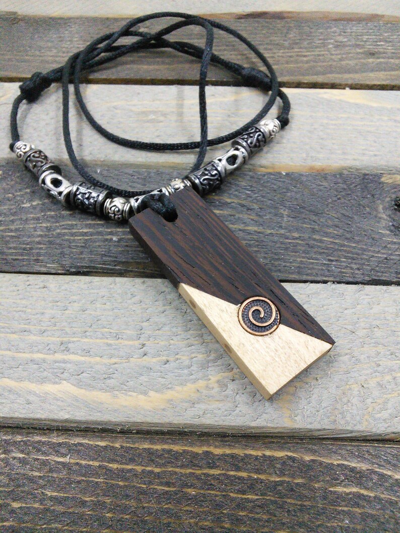 Exotic Wood Pagan Witch Protection Necklace - Etsy
