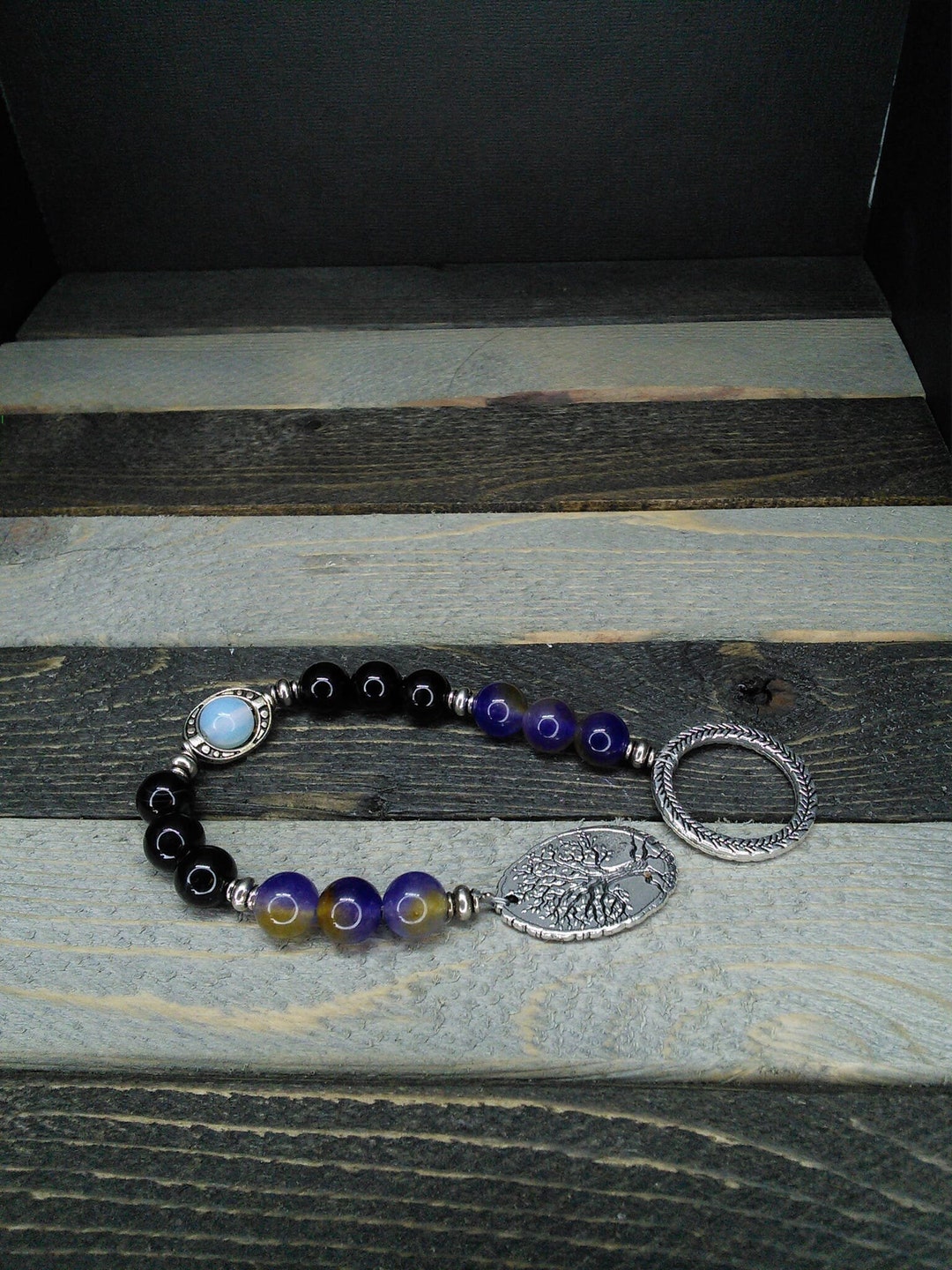 Wicca Natural Stone Pagan Prayer Beads, Meditation Beads, Witches ...