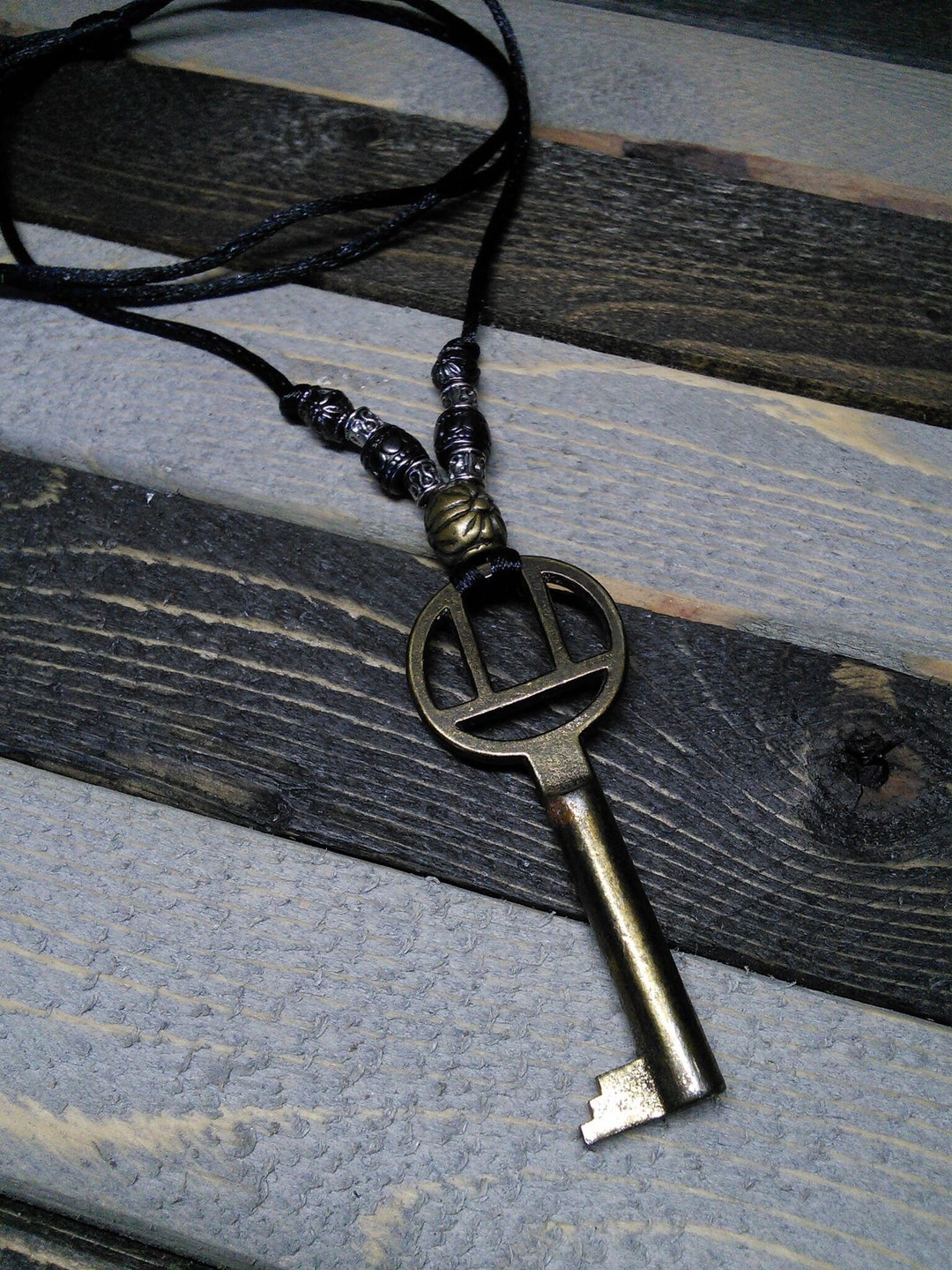 Vintage Skeleton Key Pagan Witch Protection Necklace - Etsy