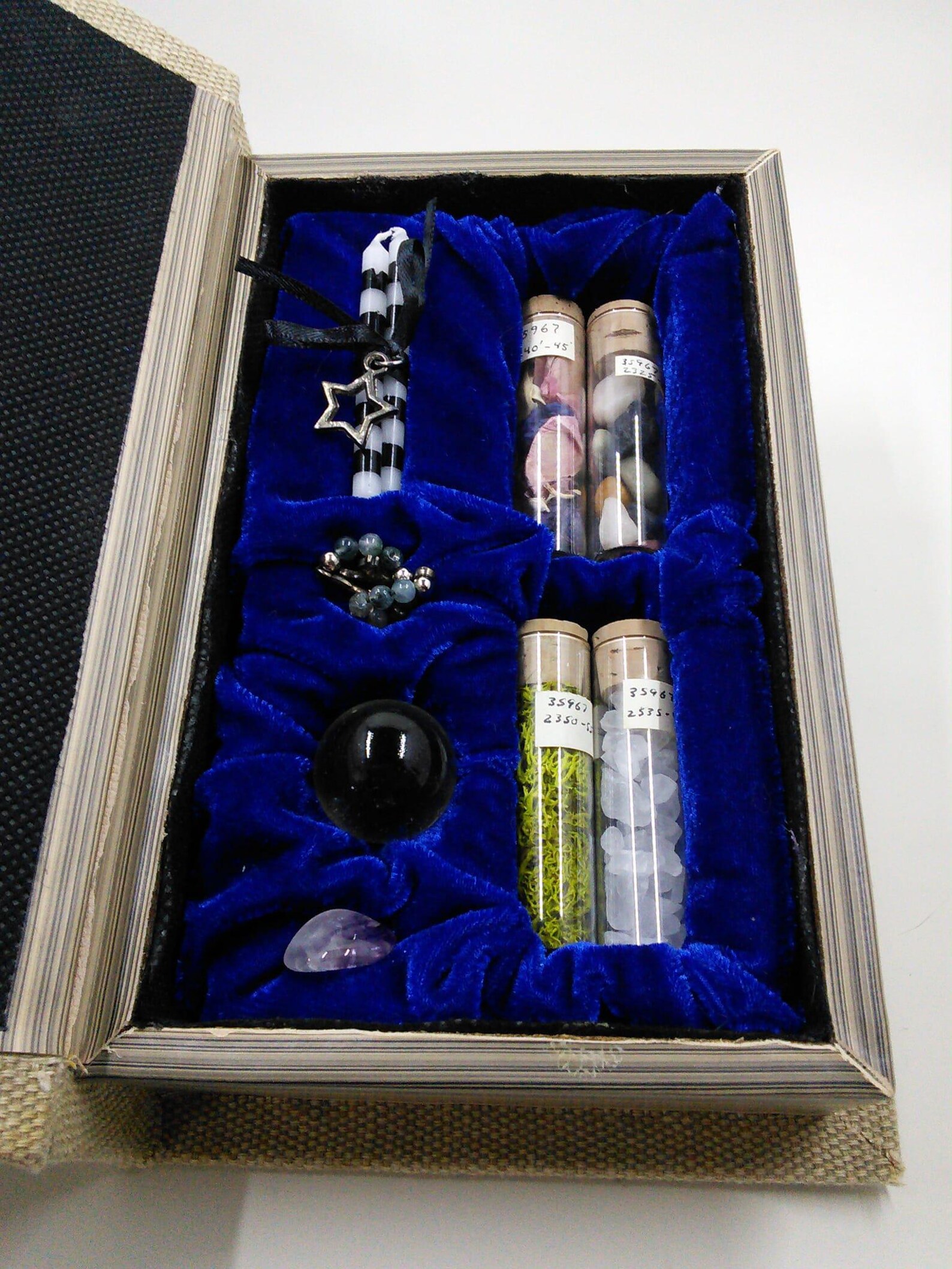 Pre-filled Witch or Wizard Grimoire Vintage Book Box Kit - Etsy