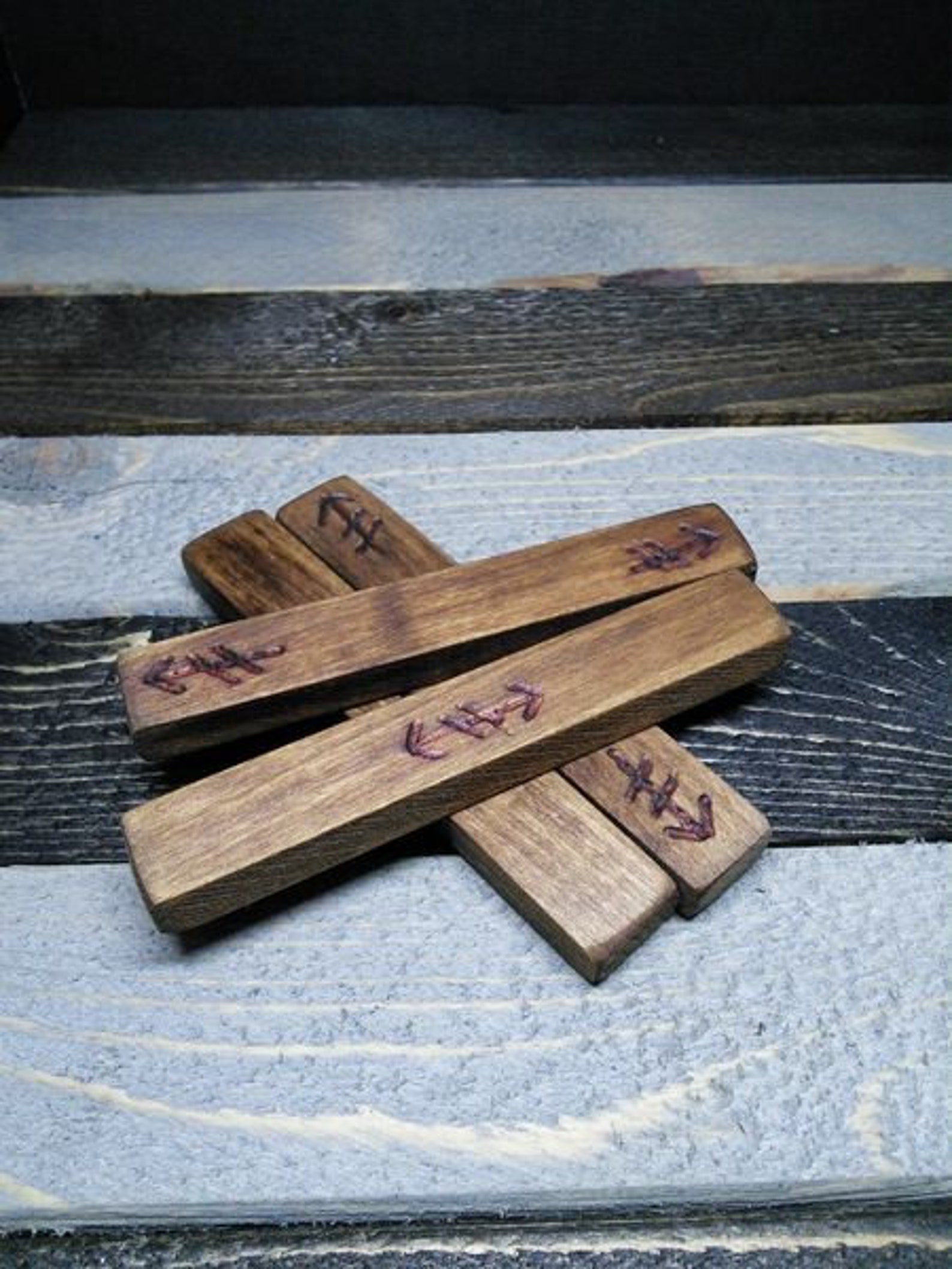 Geomancy Druid Wood Casting Sticks - Etsy