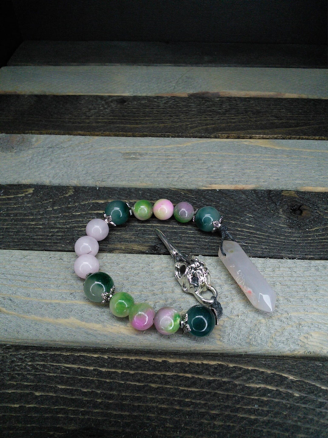 Hecate Wicca Natural Stone Pagan Prayer Beads, Meditation Beads ...