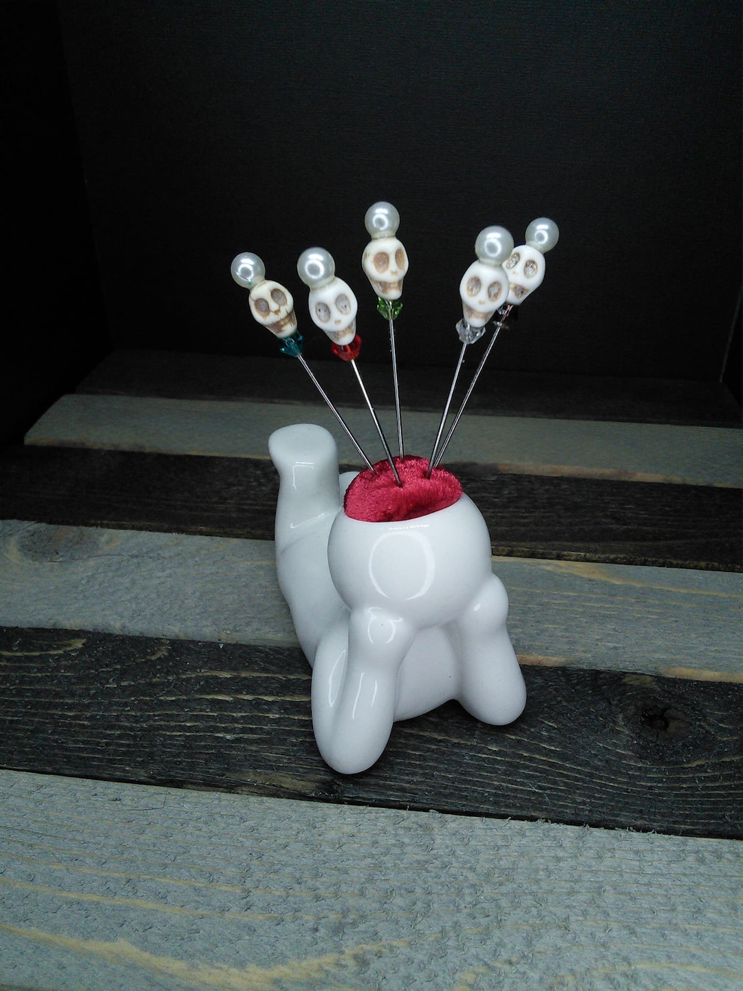 Ceramic Voodoo Dude Voodoo Pincushion With Five Voodoo Pins #1 - Etsy