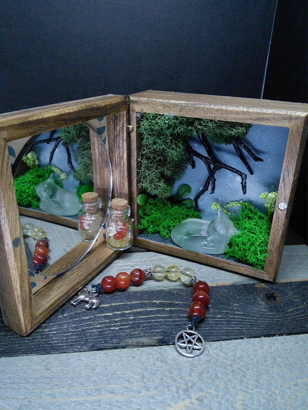 Mini Shrine Travel Shrine Fox Spirit Pagan Wicca - Etsy