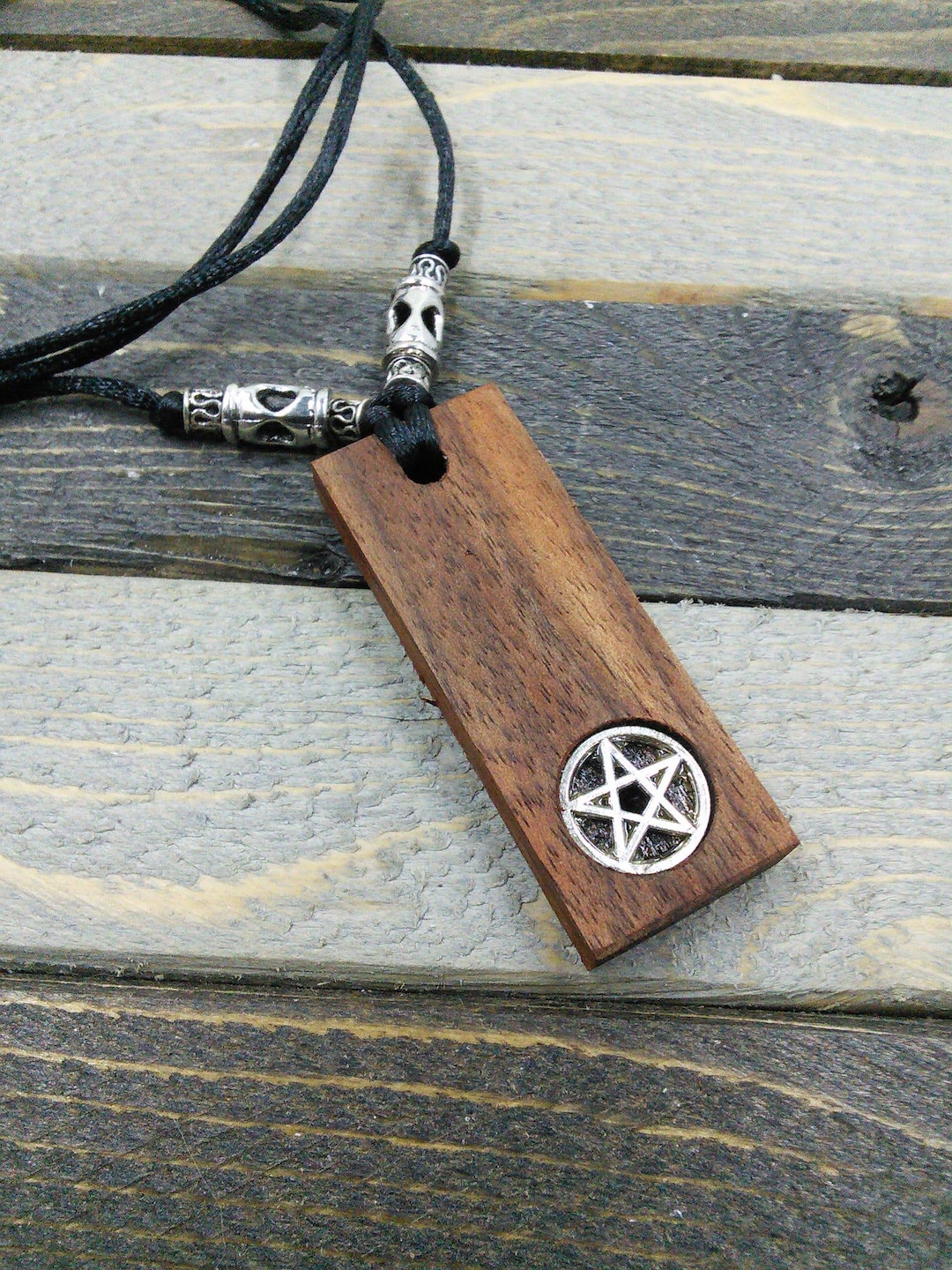 Exotic Wood Pagan Witch Protection Necklace - Etsy