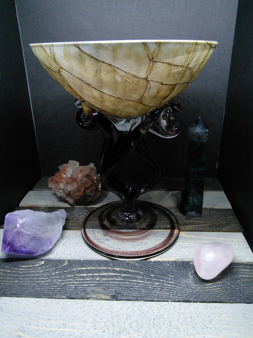 Vintage Wicca Pagan Sexy Art Glass Scrying Dish - Etsy