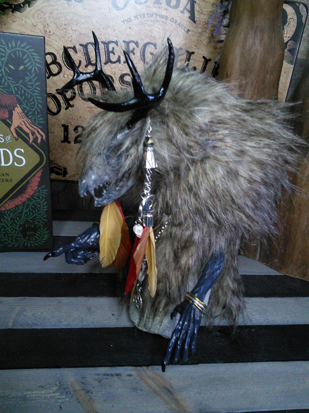 The Wendigo Dark Forest God Handmade Pagan God Doll - Etsy