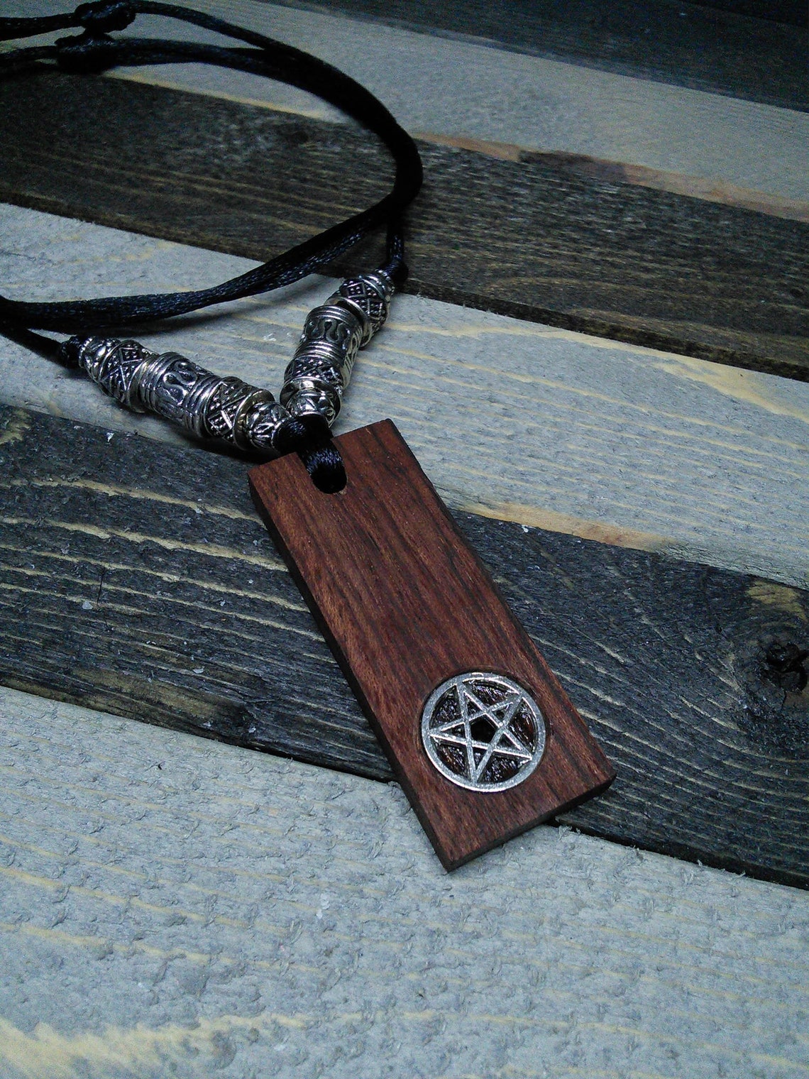 Exotic Wood Pagan Witch Protection Necklace - Etsy