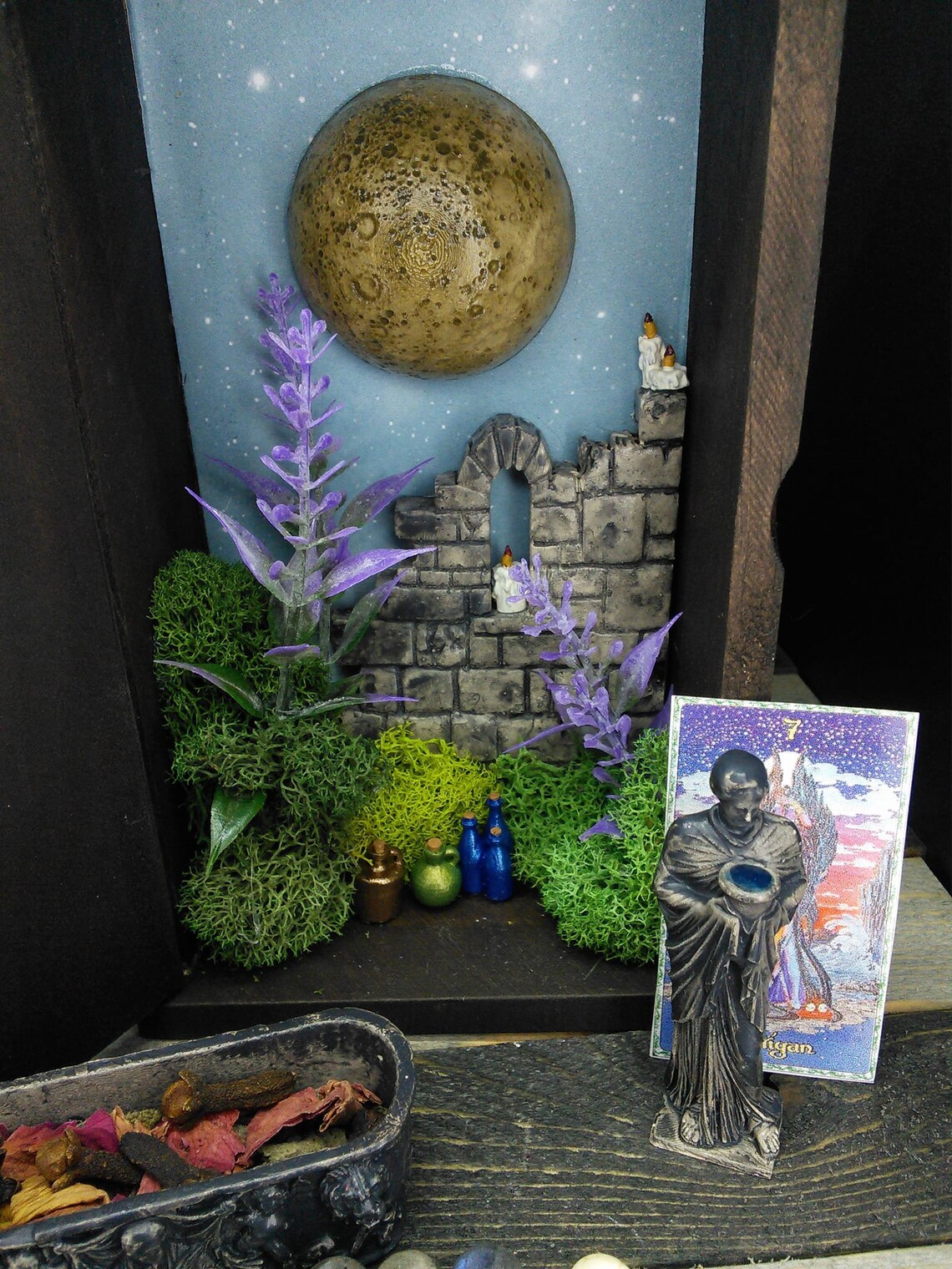 Mini Shrine Travel Shrine Honoring the Morrigan Dark Goddess Pagan ...