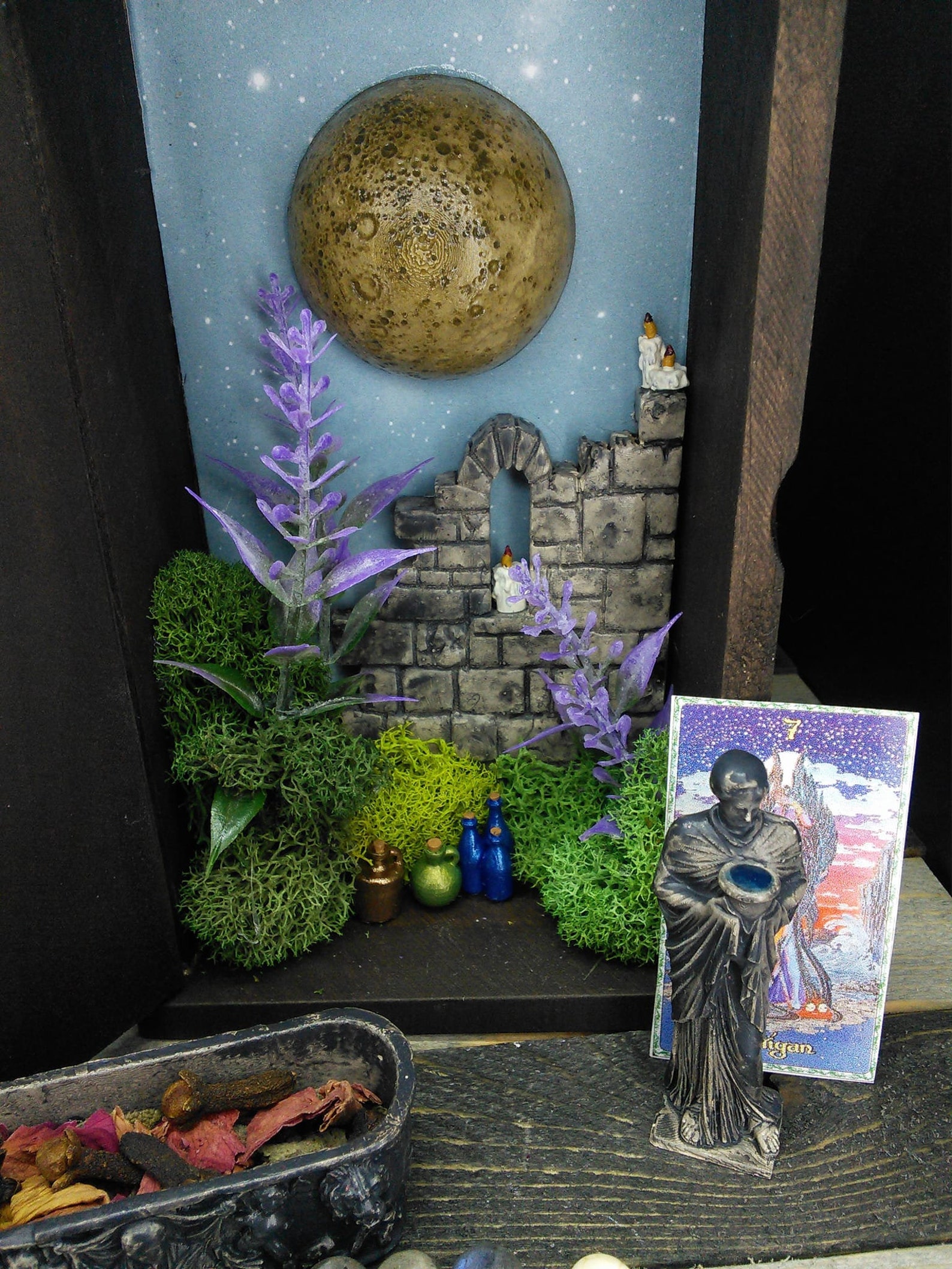 Mini Shrine Travel Shrine Honoring the Morrigan Dark Goddess Pagan ...