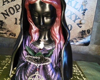Hecate Hand Painted Resin Angel Goddess Pagan Idol | Etsy