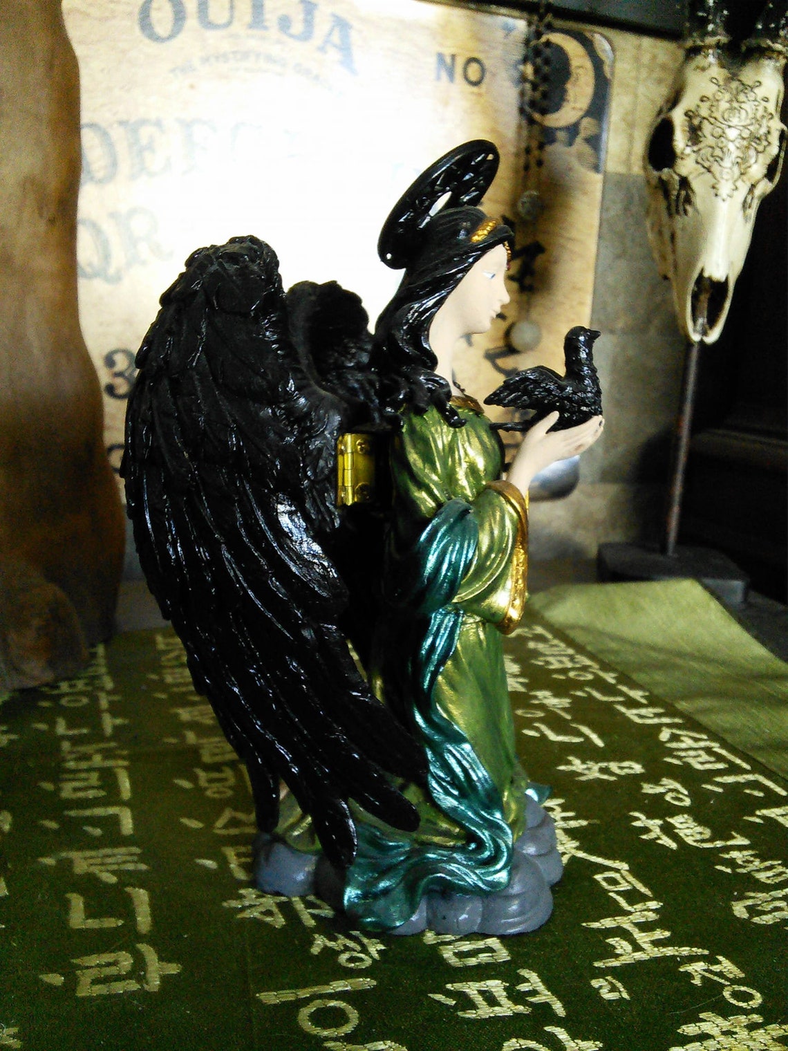 Hecate Hand Painted Resin Angel Goddess Pagan Idol | Etsy