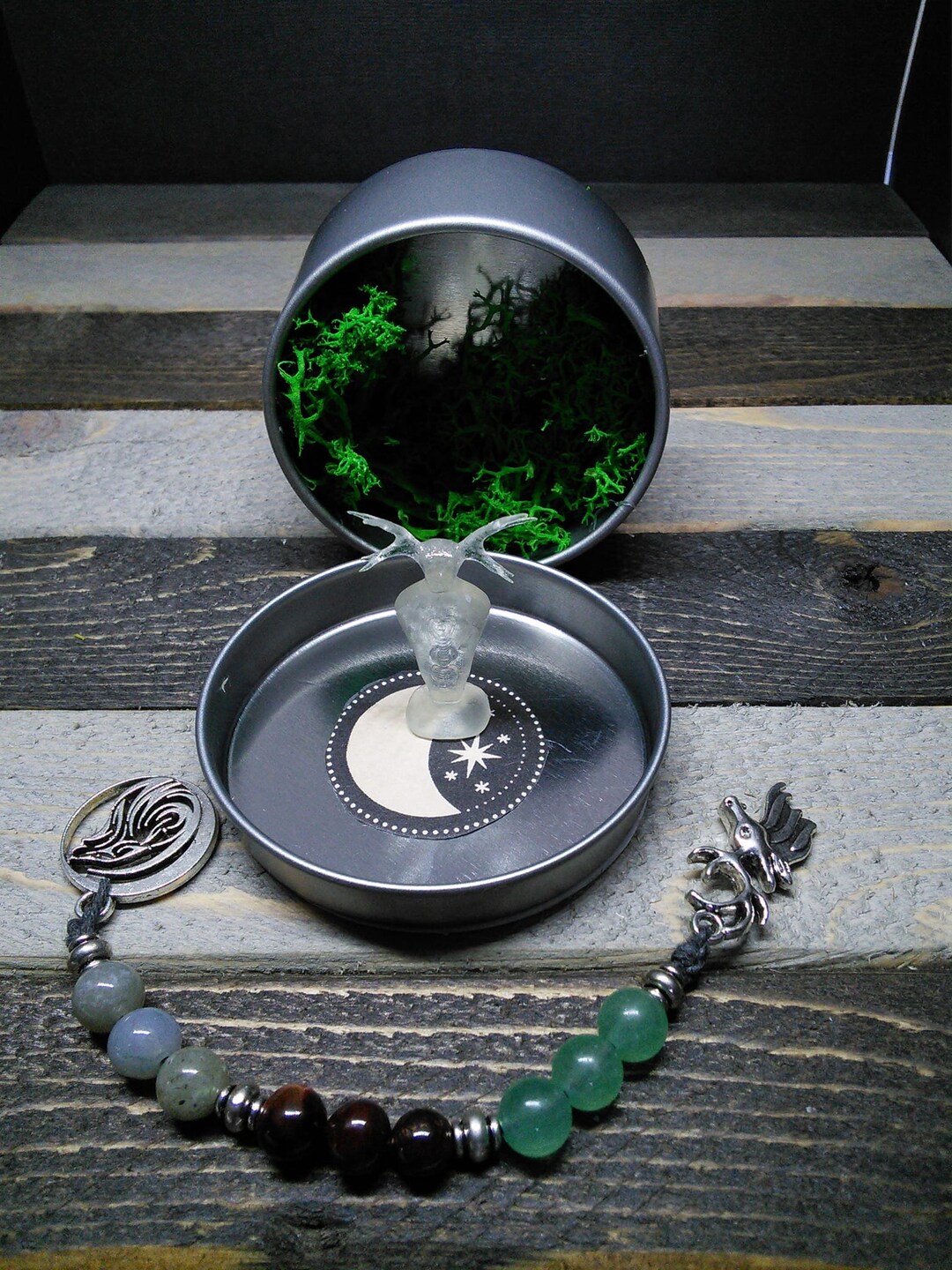 Pocket Travel Shrine Honoring the Horned God Pagan Wicca - Etsy
