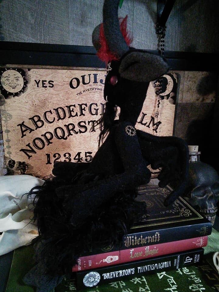 Little Baphy the Baphomet Plush Art Doll Familiar | Etsy