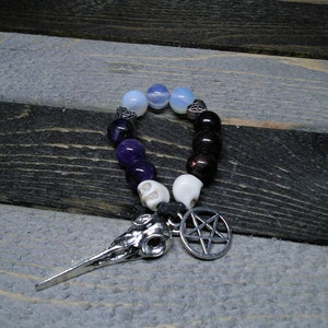 Wicca Natural Stone Pagan Prayer Beads, Meditation Beads, Witches ...