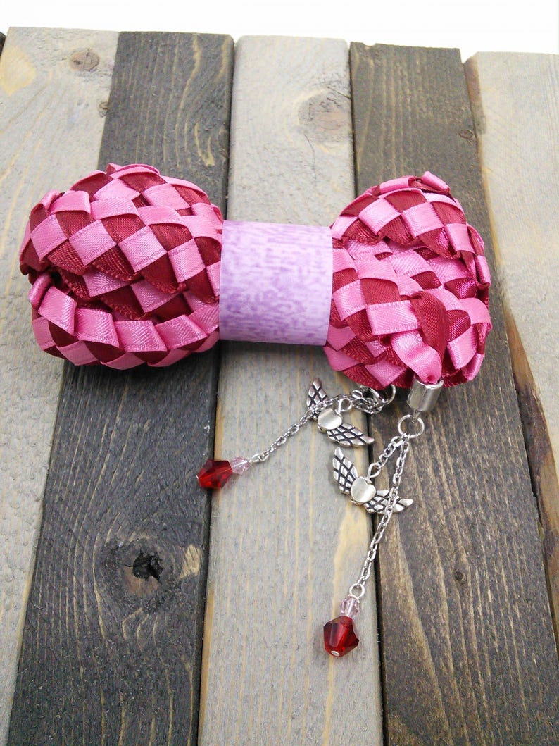 Wicca Handfasting Ribbon Hot Love Pink and Dark Heart Red Satin Ribbon ...