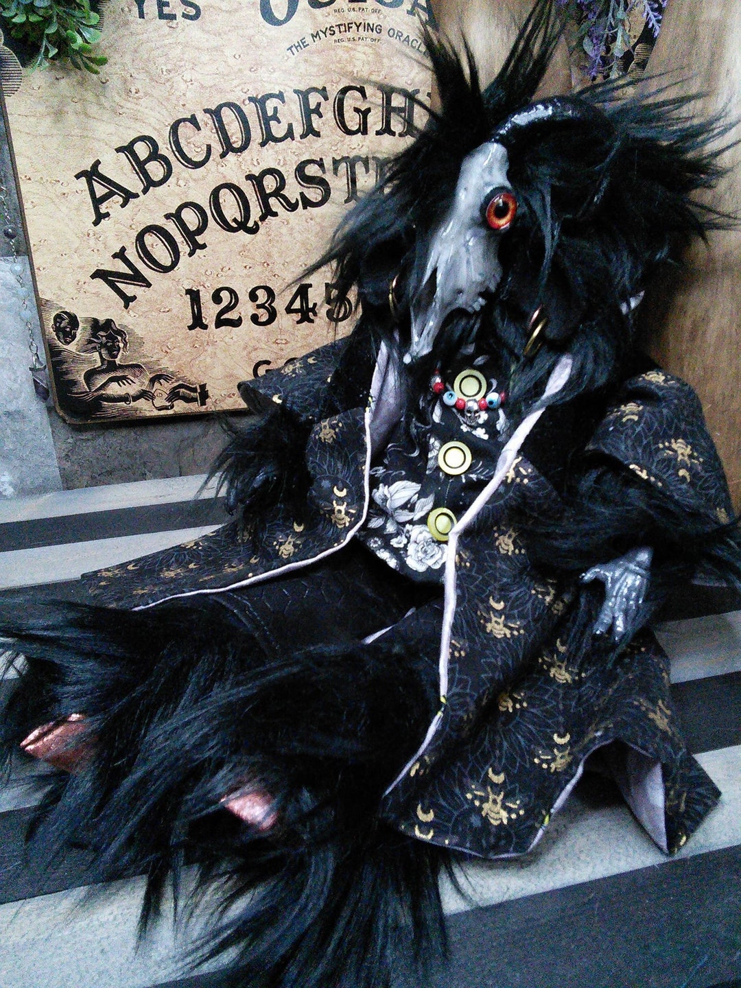 The Dapper Devil of the Dark Forest Handmade Pagan God Doll - Etsy